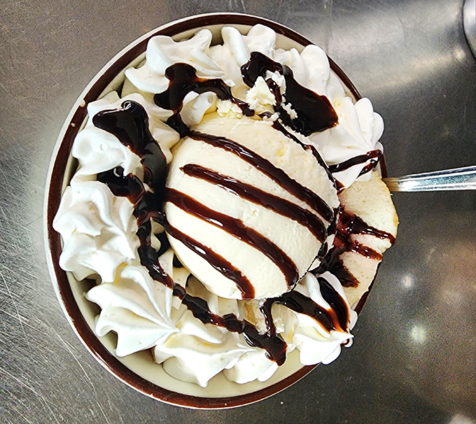 Ice cream sundaes that transport you straight back to childhood – when dessert was an event, not just an afterthought.