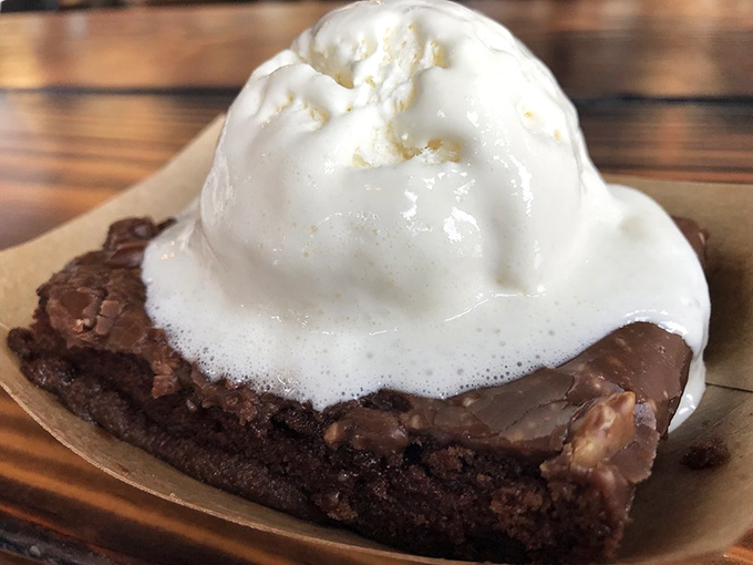 Texas sheet cake that doesn't mess around—dense, moist, and unapologetically sweet, like a chocolate hug from the Lone Star State itself.
