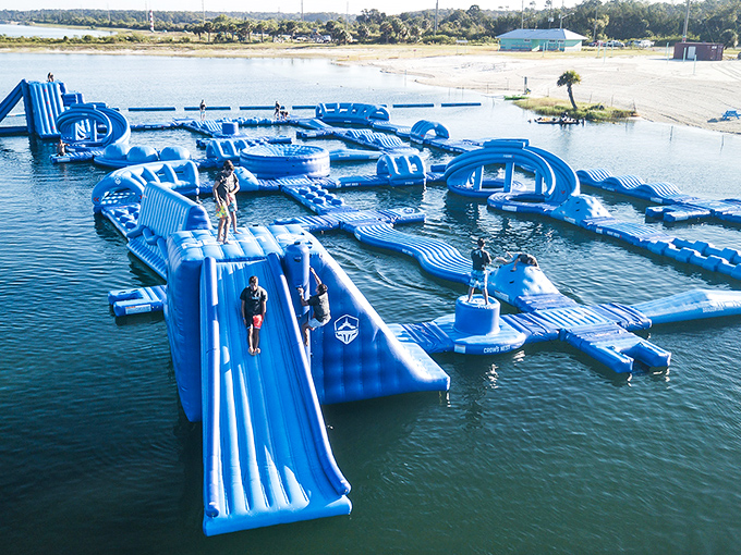 The Lift Adventure Park proves you're never too old for a splash. Water obstacle courses: where dignity goes to die and fun comes alive!