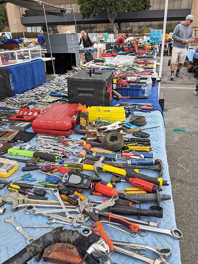 Tool heaven for DIY enthusiasts and professional tinkerers alike. That socket wrench you've been missing for three years? It's probably here. 