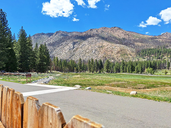 Mountain vistas that make your phone wallpaper jealous. The rugged peaks surrounding Grover Hot Springs have been perfecting their pose for millions of years.