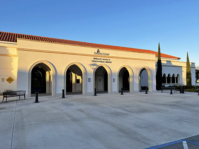 The William H. Jervey, Jr. Library proves that even book borrowing deserves beautiful architecture. Those arches aren't just supporting the roof—they're framing your next literary adventure.