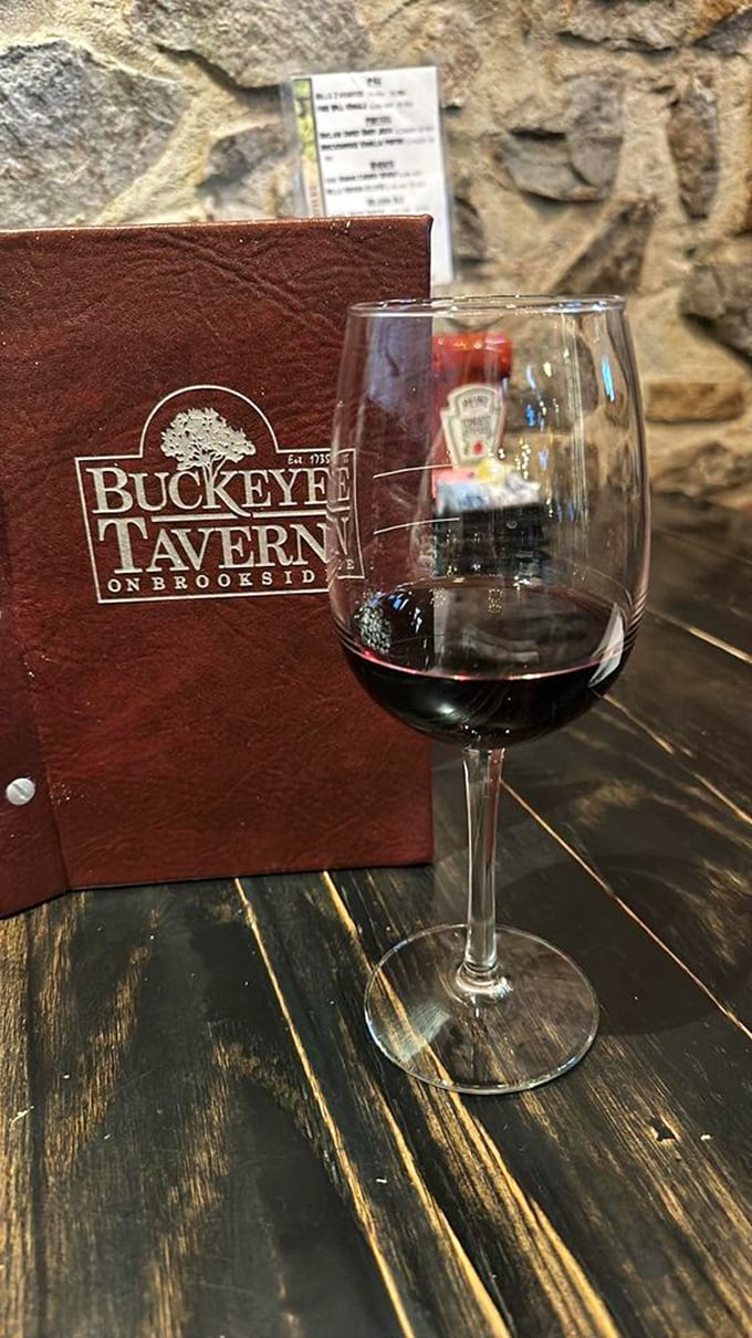 Wine and stone walls—a pairing as timeless as bread and butter. The Buckeye's wine selection proves Pennsylvania knows more than just beer.