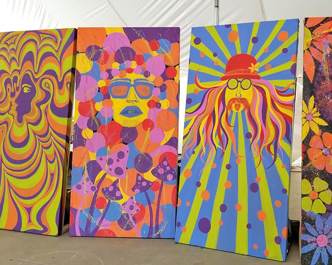 Psychedelic flashback! These vibrant '60s-inspired artworks prove that what was groovy then still makes waves in today's home décor.