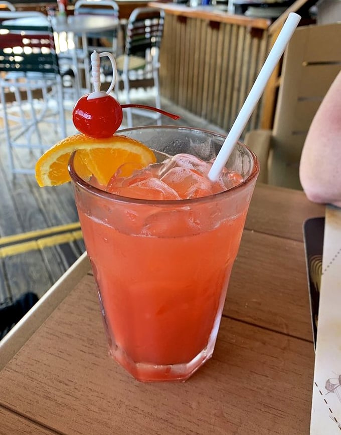 This isn't just a cocktail—it's a vacation in a glass. The Bahama Mama brings tropical vibes to your table, no passport required.
