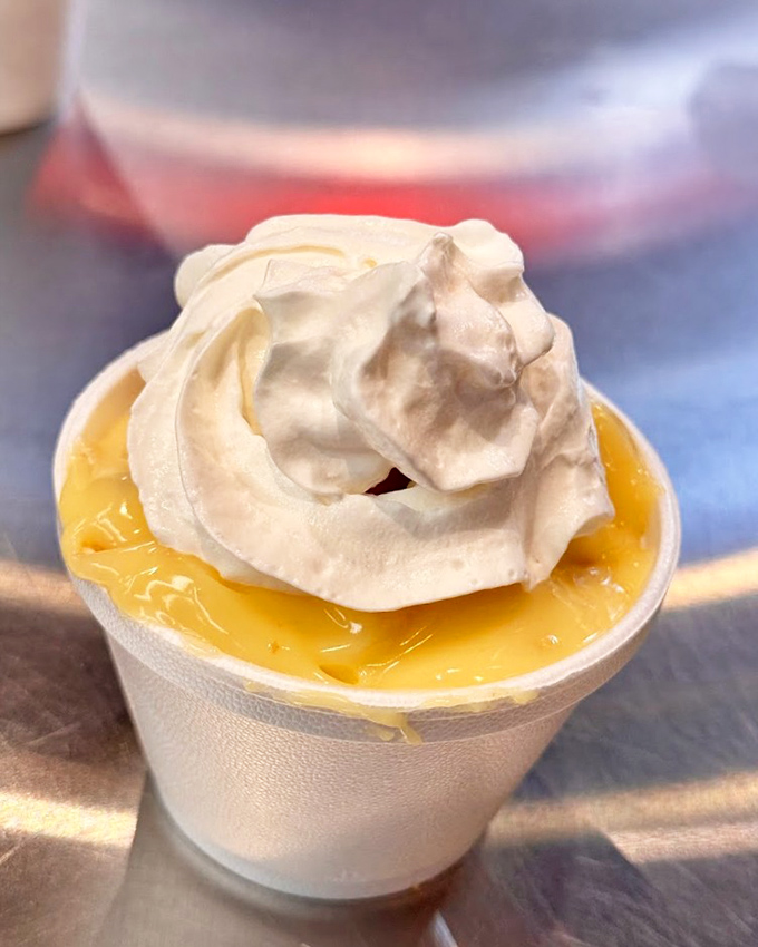 Banana pudding that makes you question why anyone would ever eat fancy desserts. This cloud of vanilla cream atop golden custard is the only proper finale to a barbecue feast.