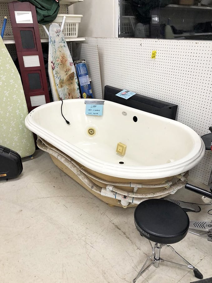 The bathtub that launched a thousand renovation dreams. Just add bubbles, a glass of wine, and pretend you're in a fancy hotel commercial.