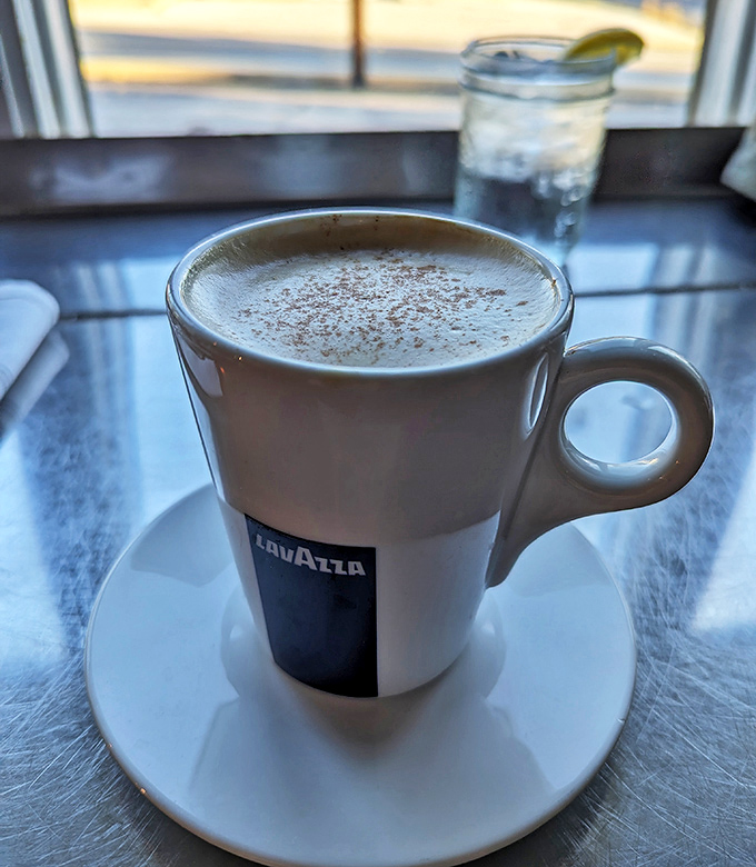 This isn't just coffee—it's a frothy Lavazza cappuccino that makes Monday mornings bearable and Sunday brunches memorable.