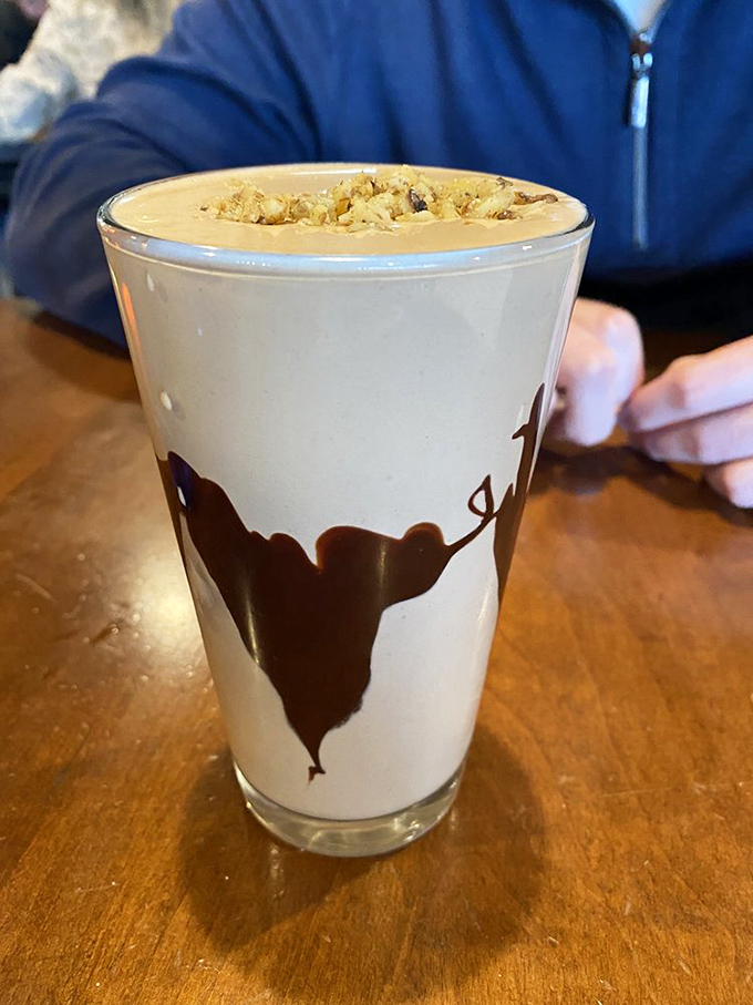 This milkshake brings all the grown-ups to the yard—a swirl of chocolate and vanilla that's basically dessert with a straw.