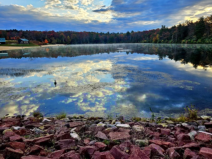 Water so clear you can count the pebbles – like looking through nature's own crystal ball.