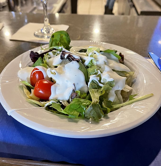 A salad that doesn't apologize for being a salad—fresh, vibrant, and dressed just right. Even vegetable skeptics might be converted.