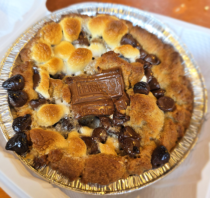S'mores in pie form? This warm cobbler with marshmallows, chocolate, and graham cracker crust is what campfire dreams aspire to become.