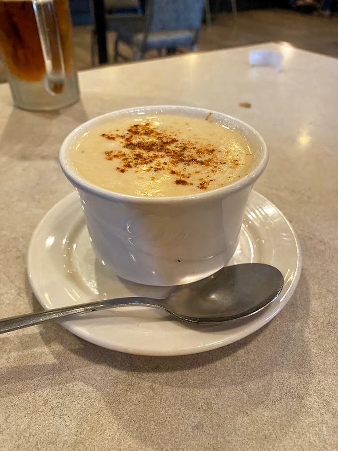 This cream of crab soup isn't just a soup—it's a warm, velvety hug in a bowl with a sprinkling of Old Bay love.
