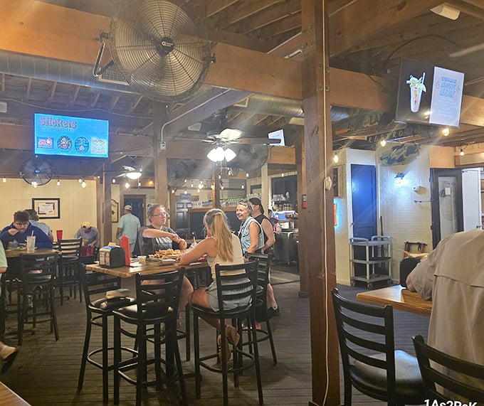 The bustling interior where strangers become temporary friends, united by the universal language of "you've got to try this."