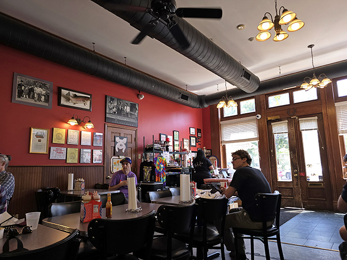 The dining room – where strangers become friends united by the universal language of "mmm" and "pass the napkins, please."