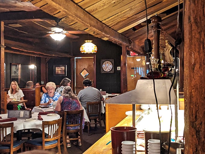 The dining room hums with the satisfied murmurs of regulars who've been coming here for decades—the surest sign of excellence.