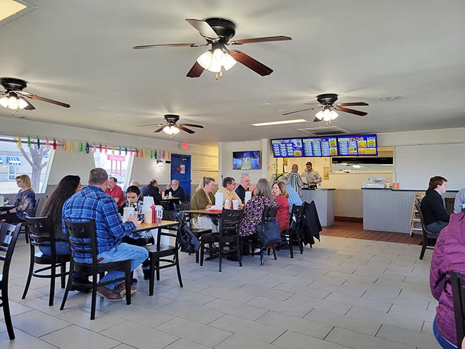 Where strangers become neighbors—Sami's dining room fills with folks who know that good food is the universal language.