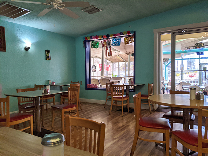 The dining room feels like it's been waiting just for you – simple, honest, and bathed in natural light that makes even Monday mornings bearable.