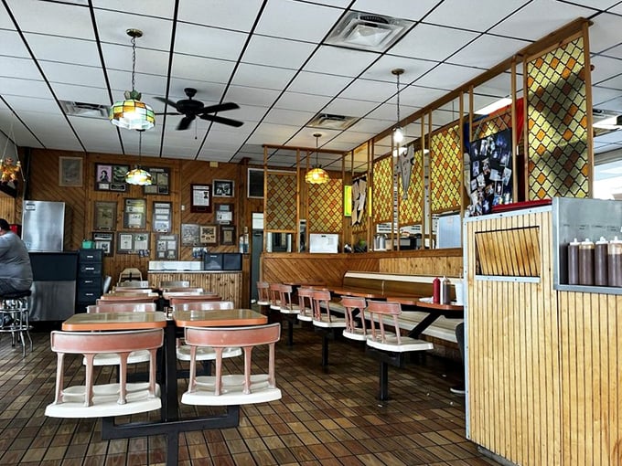 The dining area feels like it's been hosting sandwich enthusiasts since before Disney put Orlando on the map—authentic, unpretentious, and perfectly preserved.