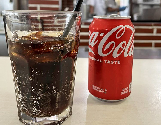 Even the Coca-Cola tastes better here, served in a glass that's seen more history than most museums. Simple pleasures elevated to art form.