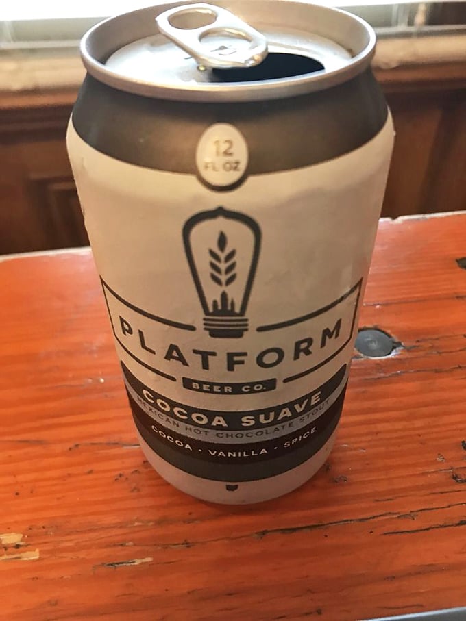 Even the beer selection shows thoughtful curation. This Platform Cocoa Suave stout is the liquid equivalent of a cozy sweater.