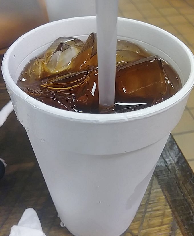 Sweet tea in a styrofoam cup—the unofficial state beverage of South Carolina. Cold enough to combat summer heat, sweet enough to make you smile.