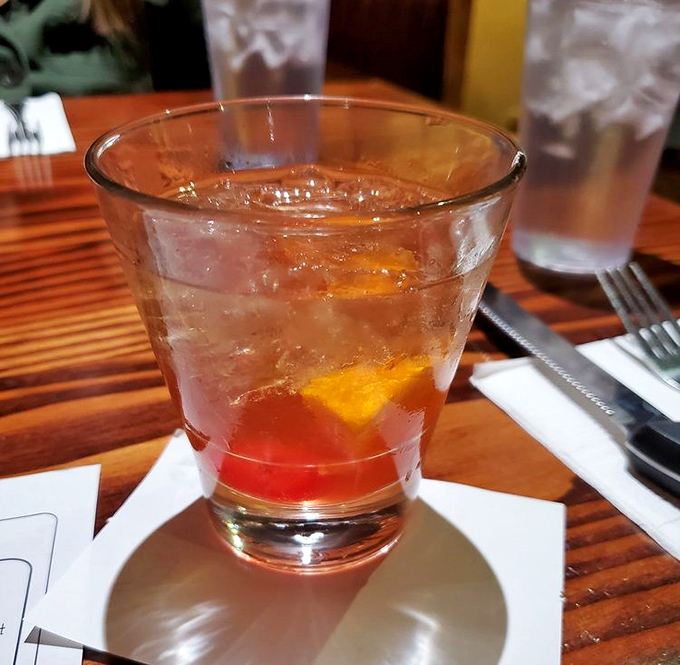 A proper Old Fashioned—because nothing pairs better with prime rib than a drink that's been perfected over the same timespan.