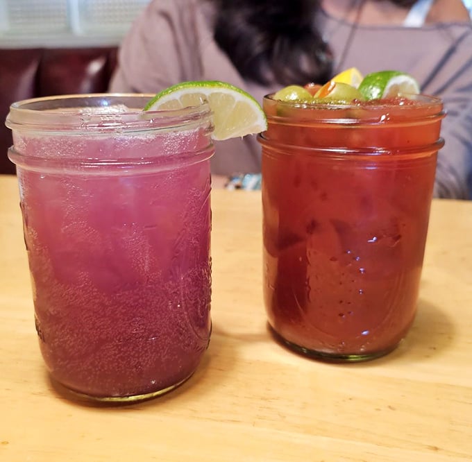 Mason jar cocktails that bring both color and joy to your morning. Because sometimes breakfast deserves a little celebration.