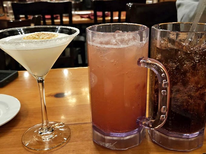 Cocktails that complement the carnivorous feast ahead. These aren't just drinks—they're liquid appetizers setting the stage.