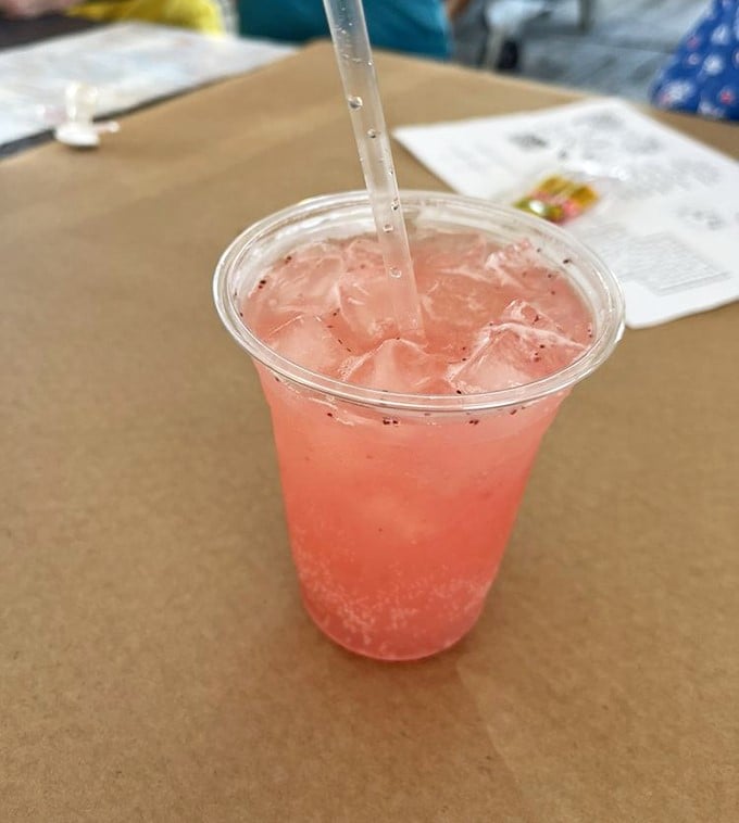 That signature pink glow isn't just a drink—it's summer in a cup. The Orange Crush: Maryland's answer to coastal relaxation.