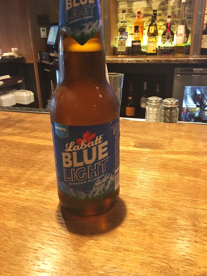 Nothing complements Michigan dining quite like a Labatt Blue—the unofficial beer of "yes, we're close enough to Canada to have opinions about hockey."