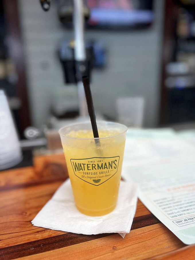 The famous Orange Crush – sunshine in a glass that's become Virginia Beach's unofficial summer mascot. One sip and you'll understand the obsession.