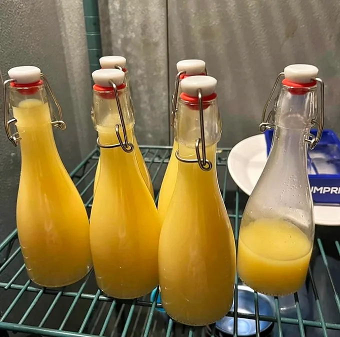 Those swing-top bottles aren't just for show—they're holding liquid gold. Homemade limoncello that tastes like Italian sunshine in a glass.