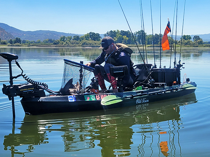 Fishing at Clear Lake isn't just a pastime—it's performance art, with specialized gear and the patience of a meditation master.