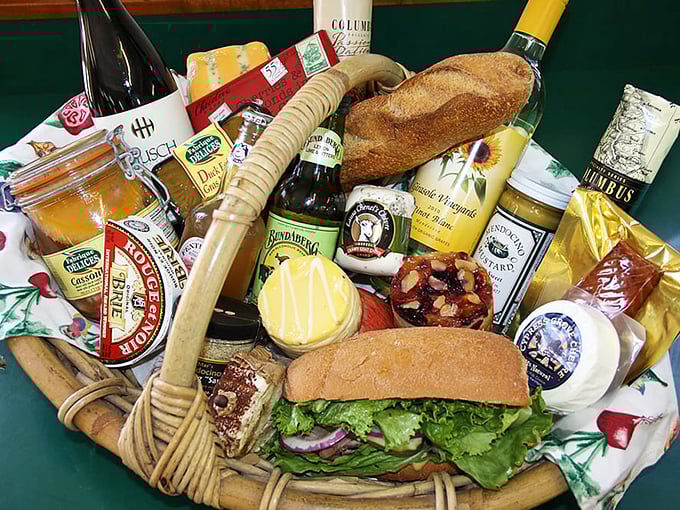 The ultimate picnic basket—where local wines, artisanal cheeses, and handcrafted sandwiches come together like the world's tastiest family reunion.