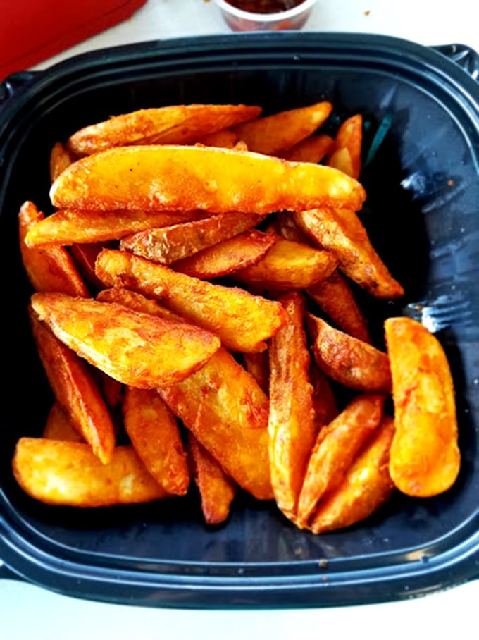These aren't just fries—they're supporting actors that deserve their own standing ovation. Golden, crisp, and clearly cooked by someone who understands potato perfection.