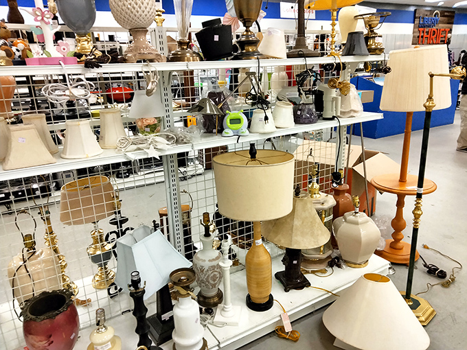 Lamp shopping here is illuminating in every sense—from mid-century modern to grandma-chic, there's a light fixture for every dark corner of your home.