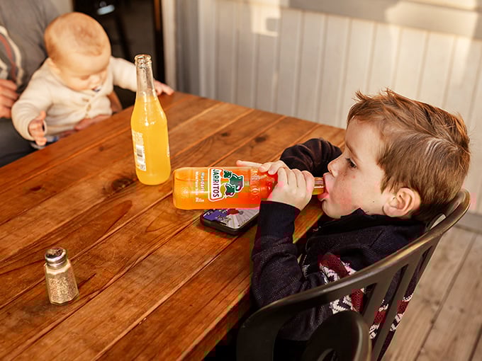 Even the beverages here feel authentically coastal—bright Jarritos sodas bringing sunshine to the table regardless of Bodega Bay's famous fog.