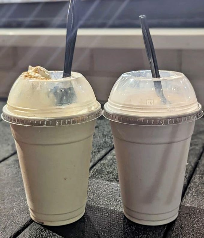 These milkshakes don't just bring boys to the yard—they cause neighborhood traffic jams. Thick enough to require both straw and spoon diplomacy.