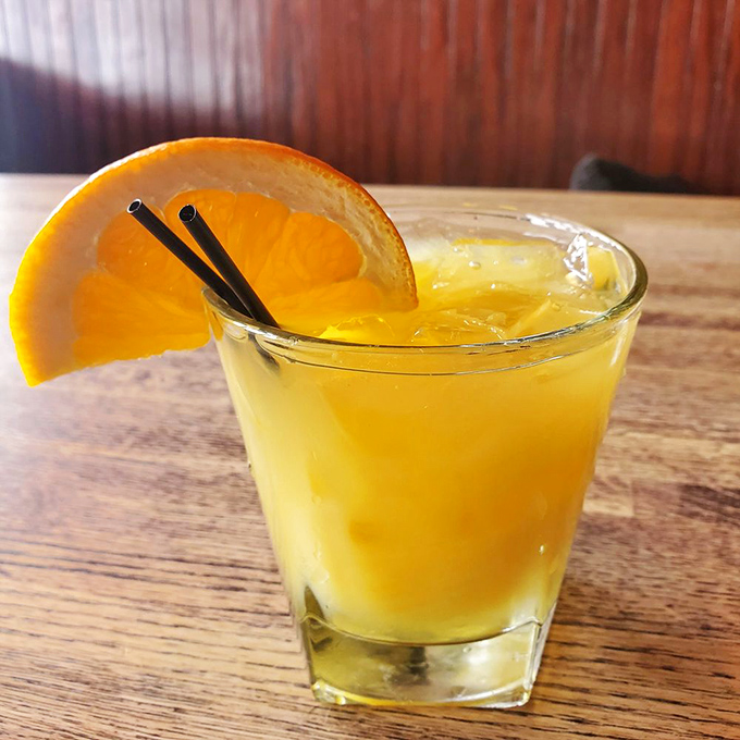 That orange tiger margarita looks ready to pounce on your taste buds with citrusy goodness and just enough bite.