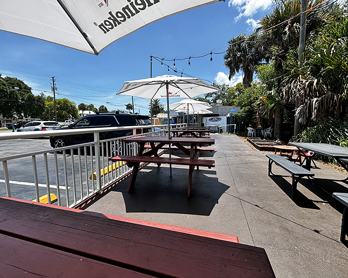 Sometimes the best dining rooms are under open skies, where every meal feels like a celebration.