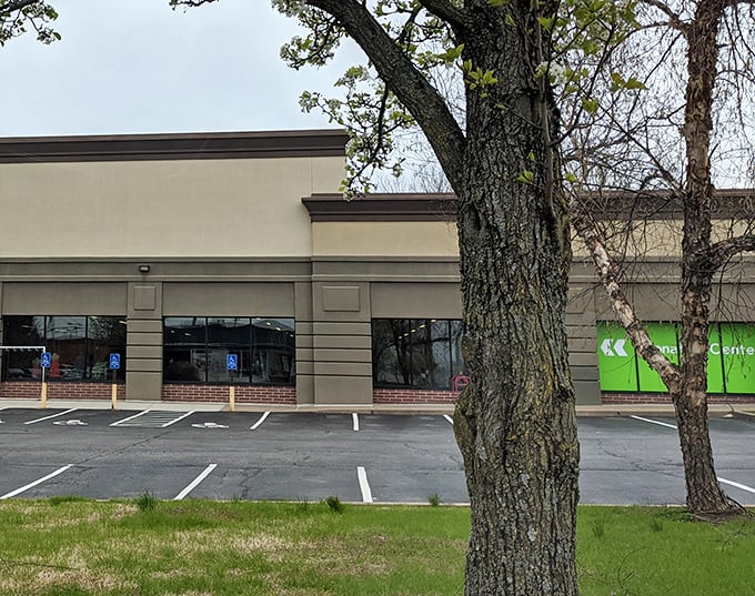 Beyond these unassuming walls lies a universe of potential treasures. Don't judge a thrift store by its exterior—the magic happens inside.