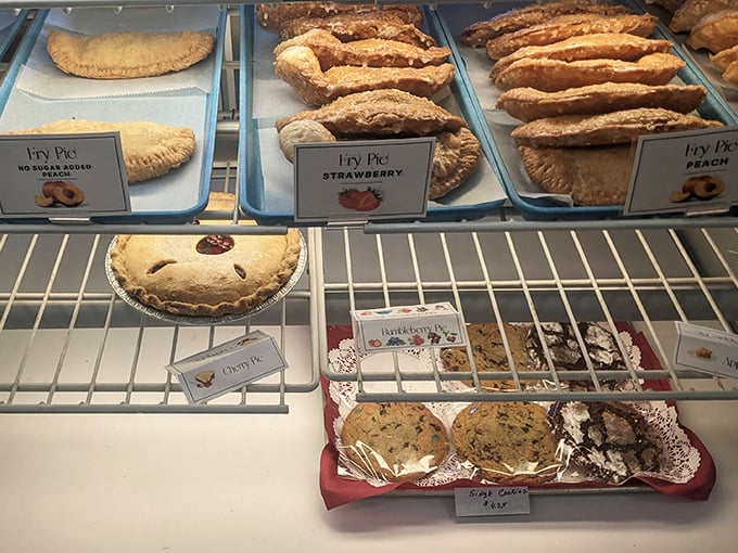 Fry pies and cookies lined up like soldiers ready for delicious duty. Your diet plan just called—it's taking the day off.