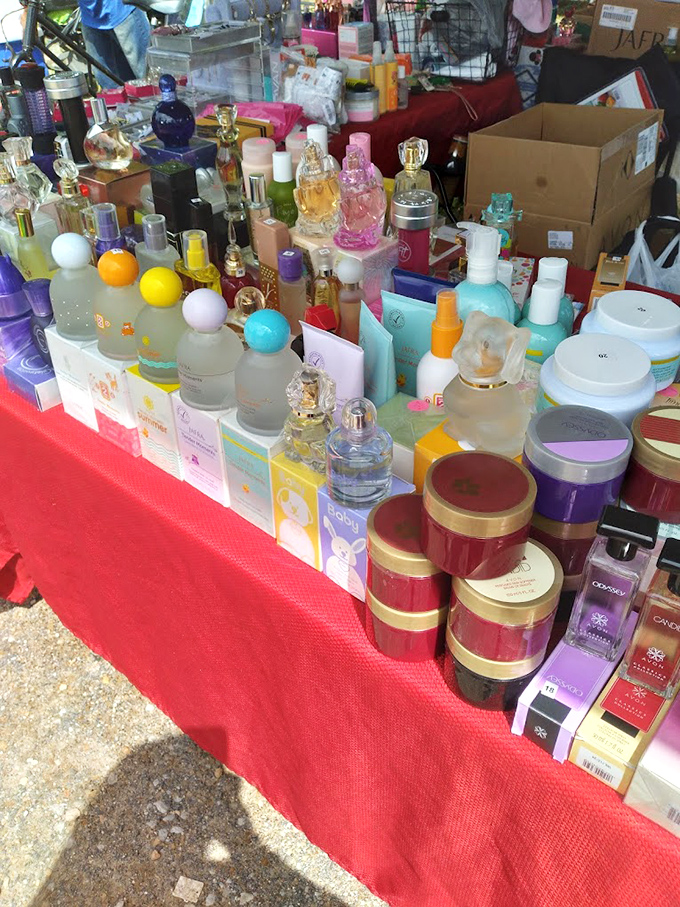 Perfume bottles promising to transport you back to glamorous evenings and romantic dinner dates of yesteryear.