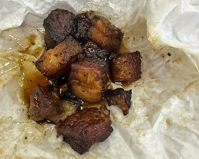 Burnt ends—the barbecue equivalent of finding money in an old jacket pocket. These glistening cubes of joy are what happen when fat, smoke, and time become best friends.