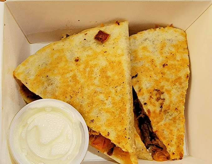 Pulled pork quesadillas—where Missouri meets Mexico in a cheese-filled summit of international deliciousness. Diplomacy never tasted so good.