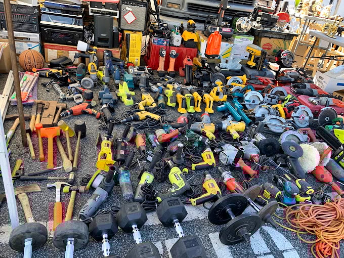 Tool paradise for the DIY devotee! This hardware heaven offers enough gadgets to fix anything—except maybe your growing addiction to power tools.