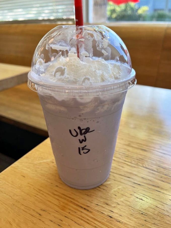The legendary Ube shake—purple, mysterious, and more worthy of Instagram fame than any celebrity spotting in Beverly Hills. Sweet potato never had it so good.