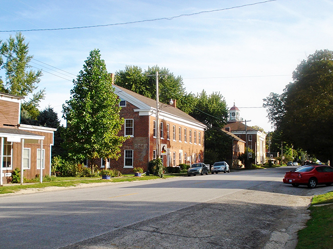 The historic buildings of Bishop Hill stand as reminders that utopian dreams once took root in Illinois soil.