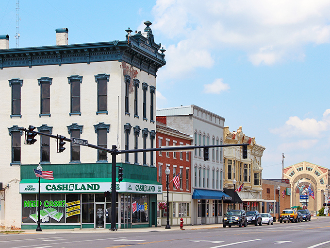 Bucyrus's charming main street corner building has probably witnessed more retirement celebrations than a Social Security office.